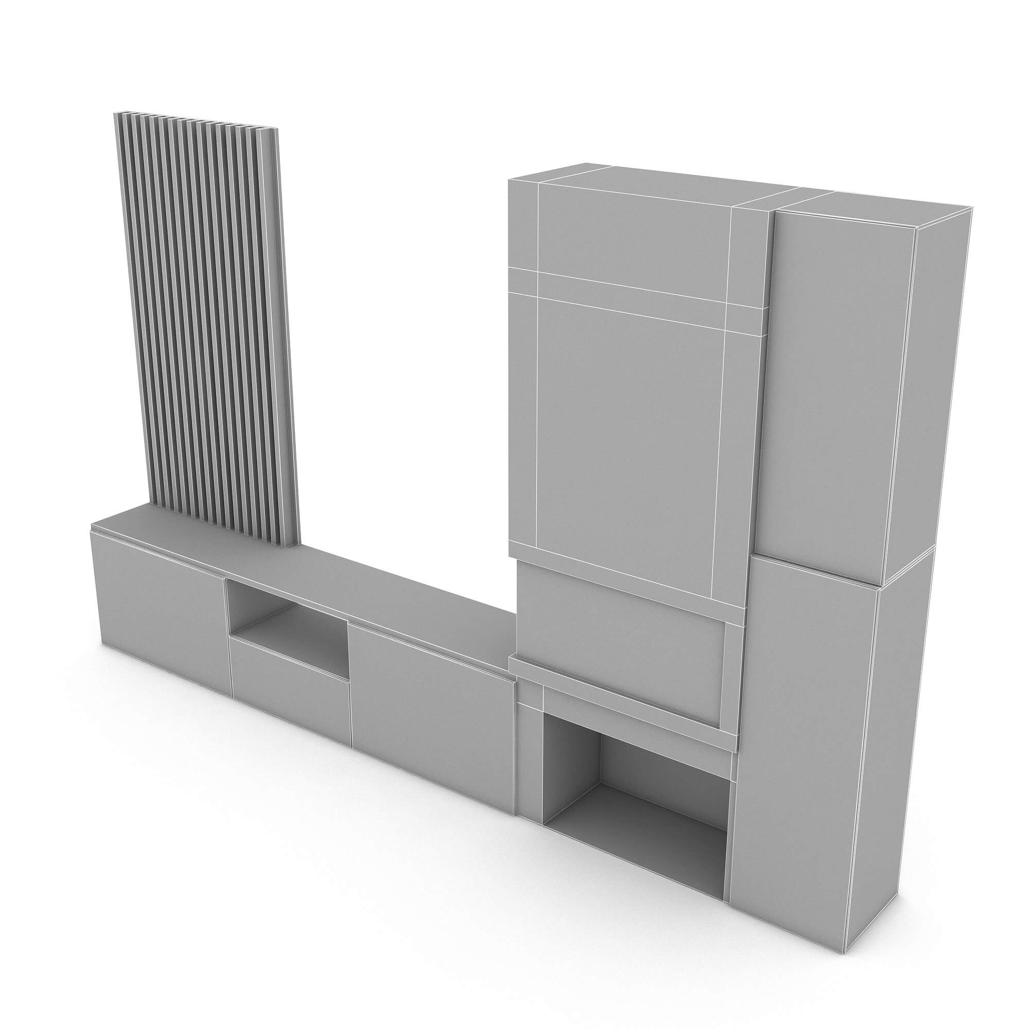 Modern TV Stand - 3D Model by nvere