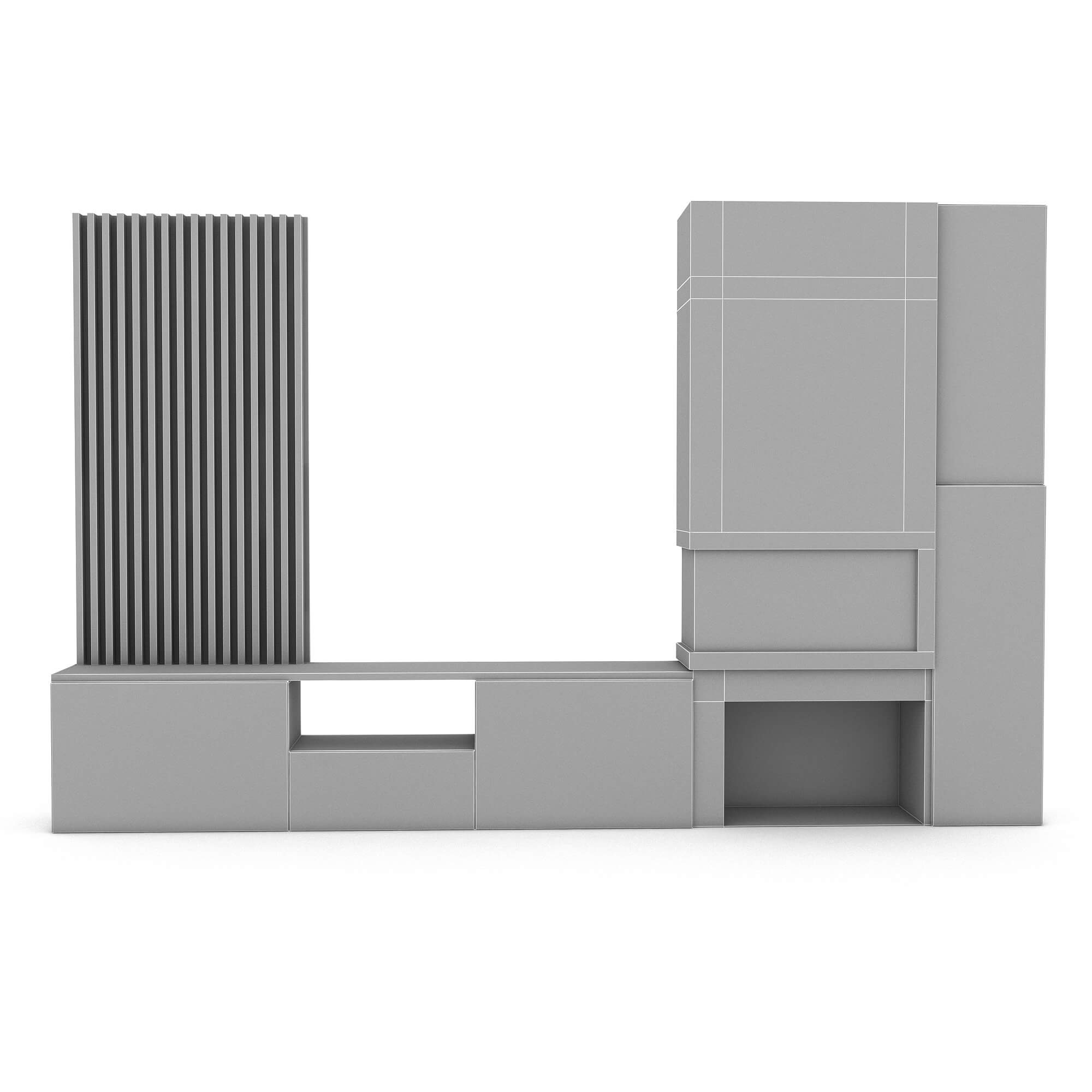 Modern TV Stand - 3D Model by nvere