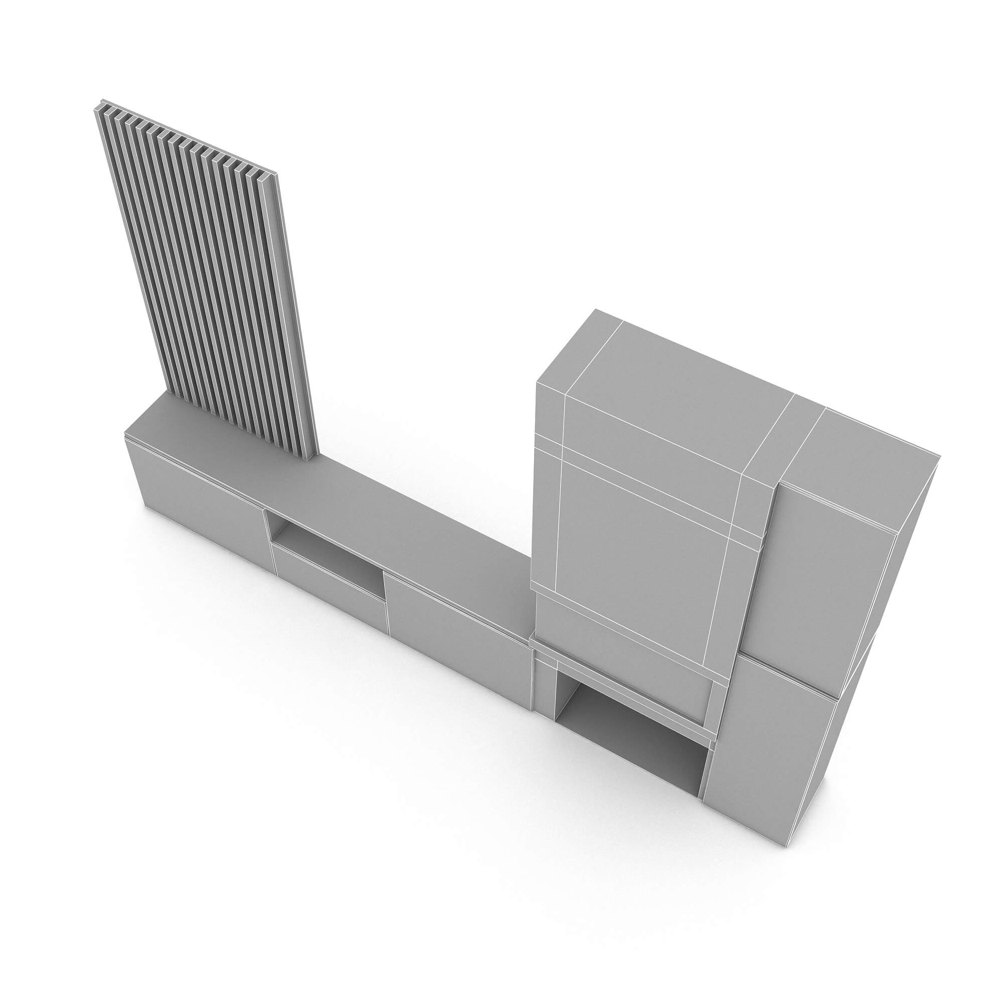 Modern TV Stand - 3D Model by nvere