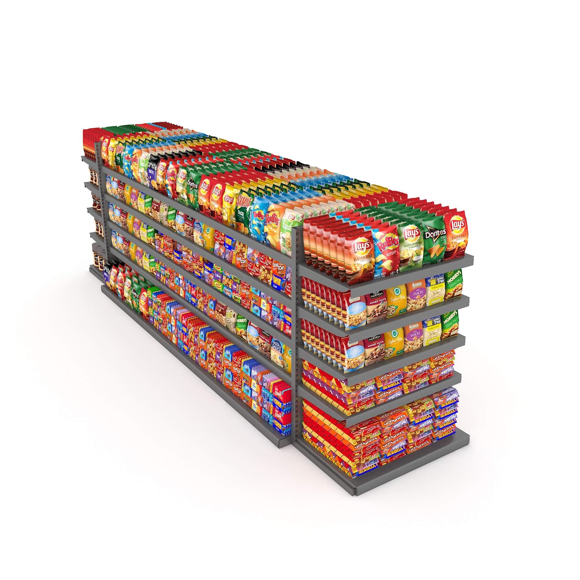 Nuts and Chips Store Display - 3D Model by nvere