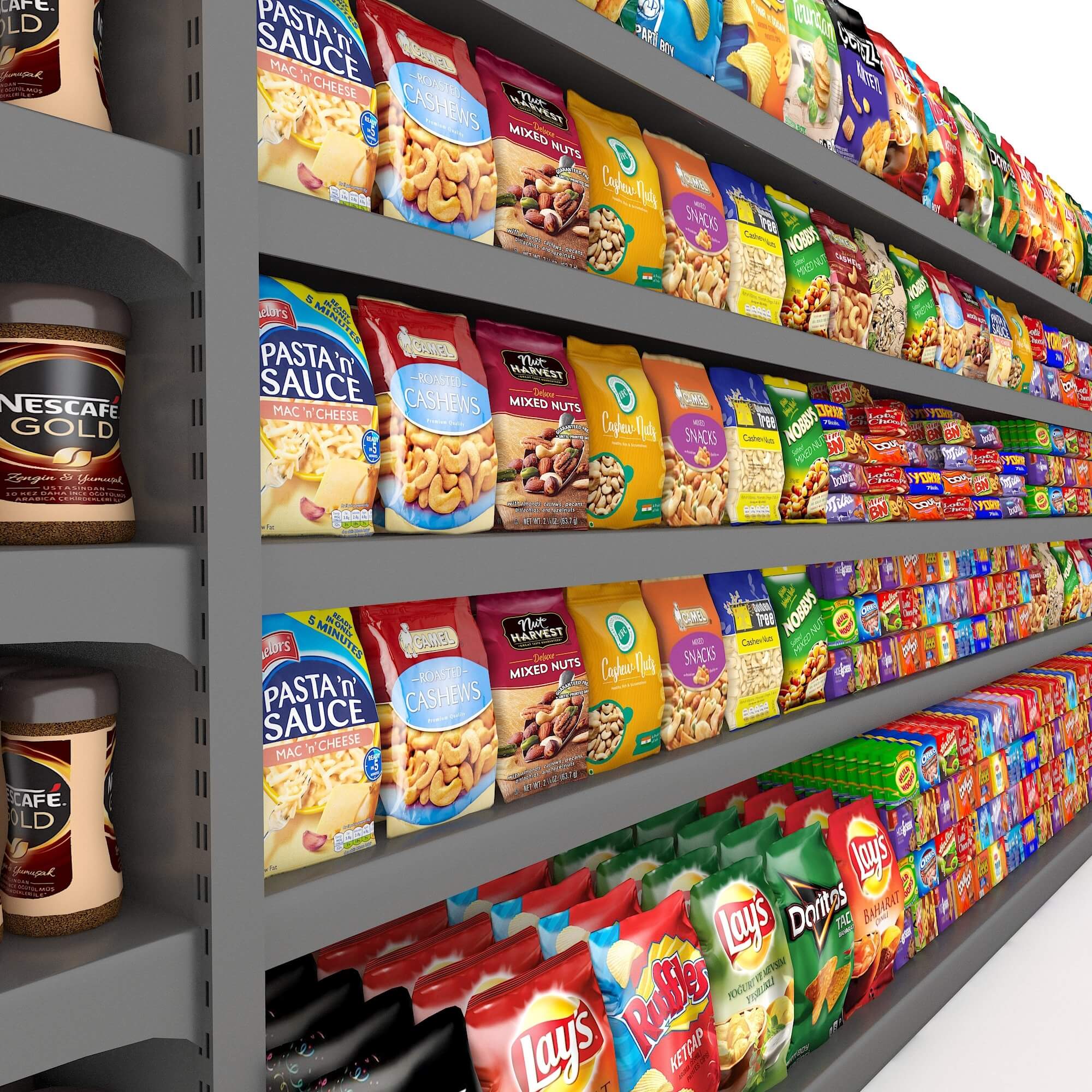 Nuts and Chips Store Display - 3D Model by nvere