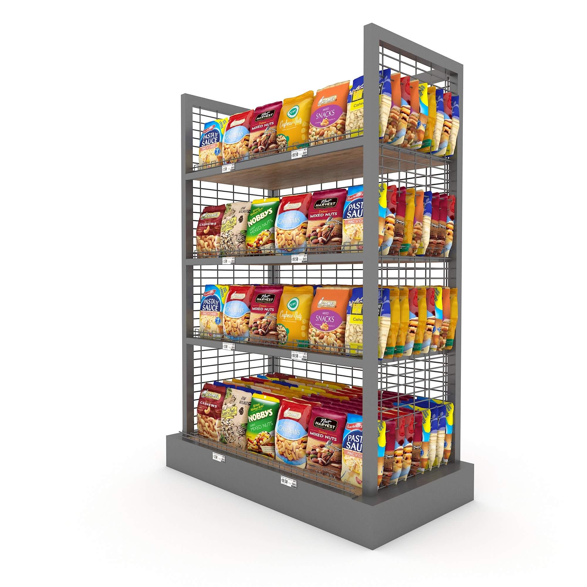 Nuts and Chips Store Display - 3D Model by nvere