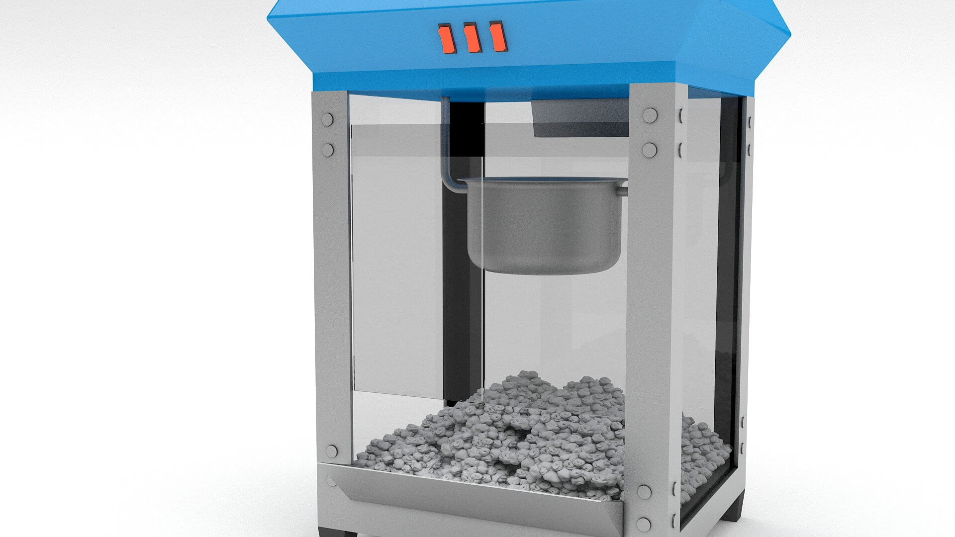 Popcorn Machine - 3D Model by nvere