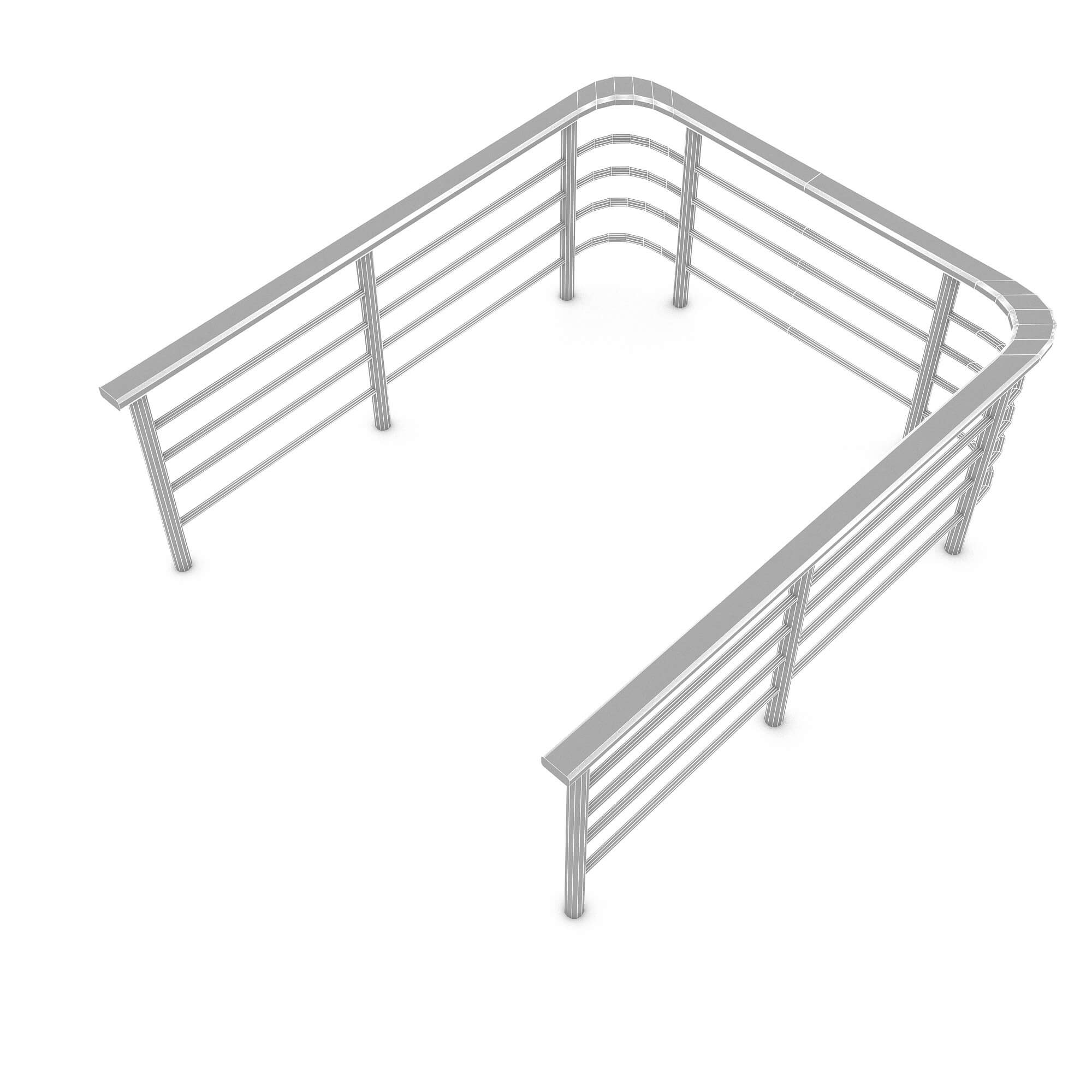 Railing 05 - 3D Model by nvere