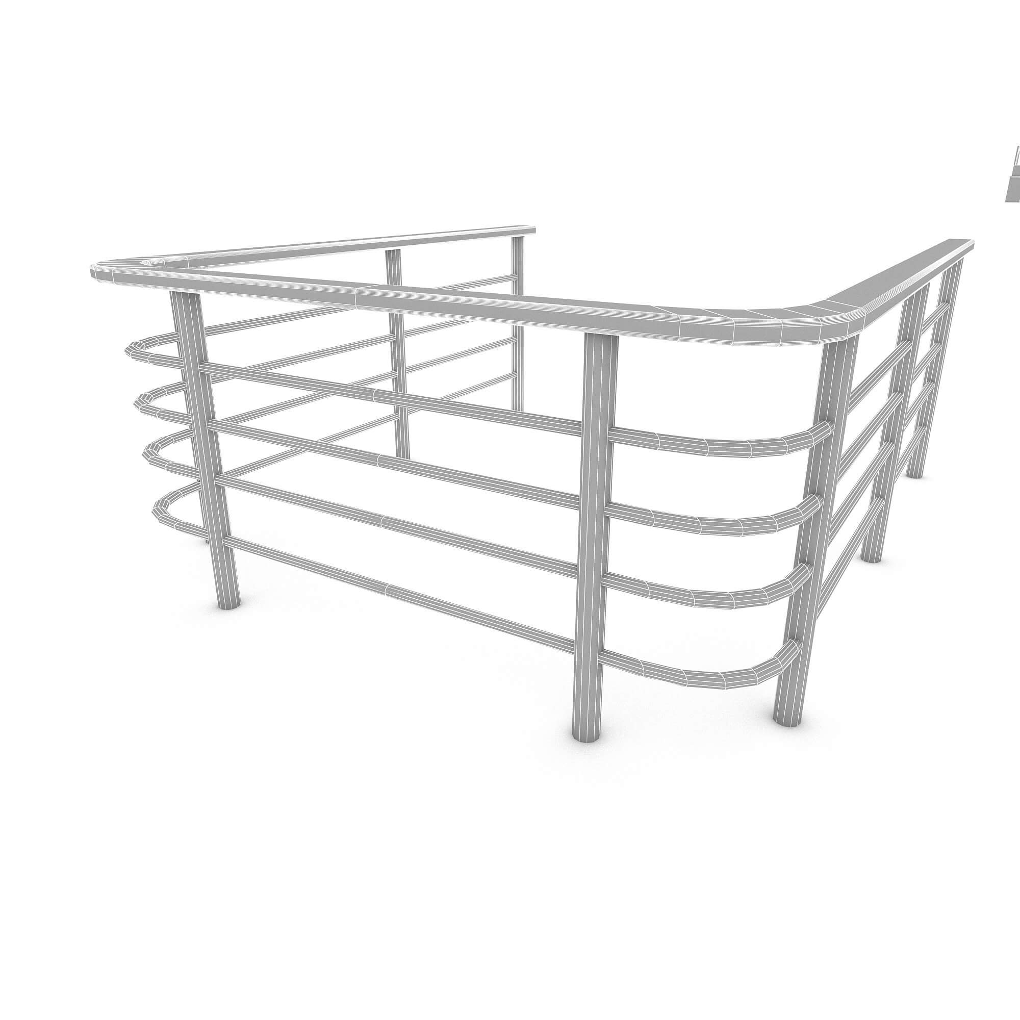 Railing 05 - 3D Model by nvere