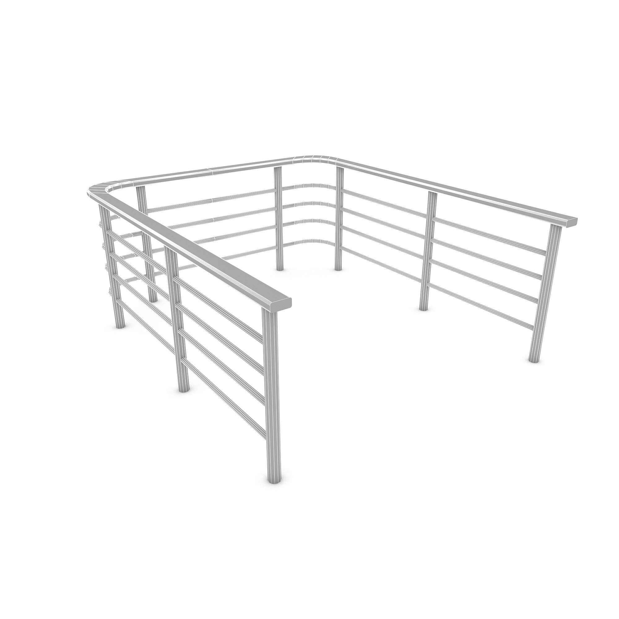 Railing 05 - 3D Model by nvere