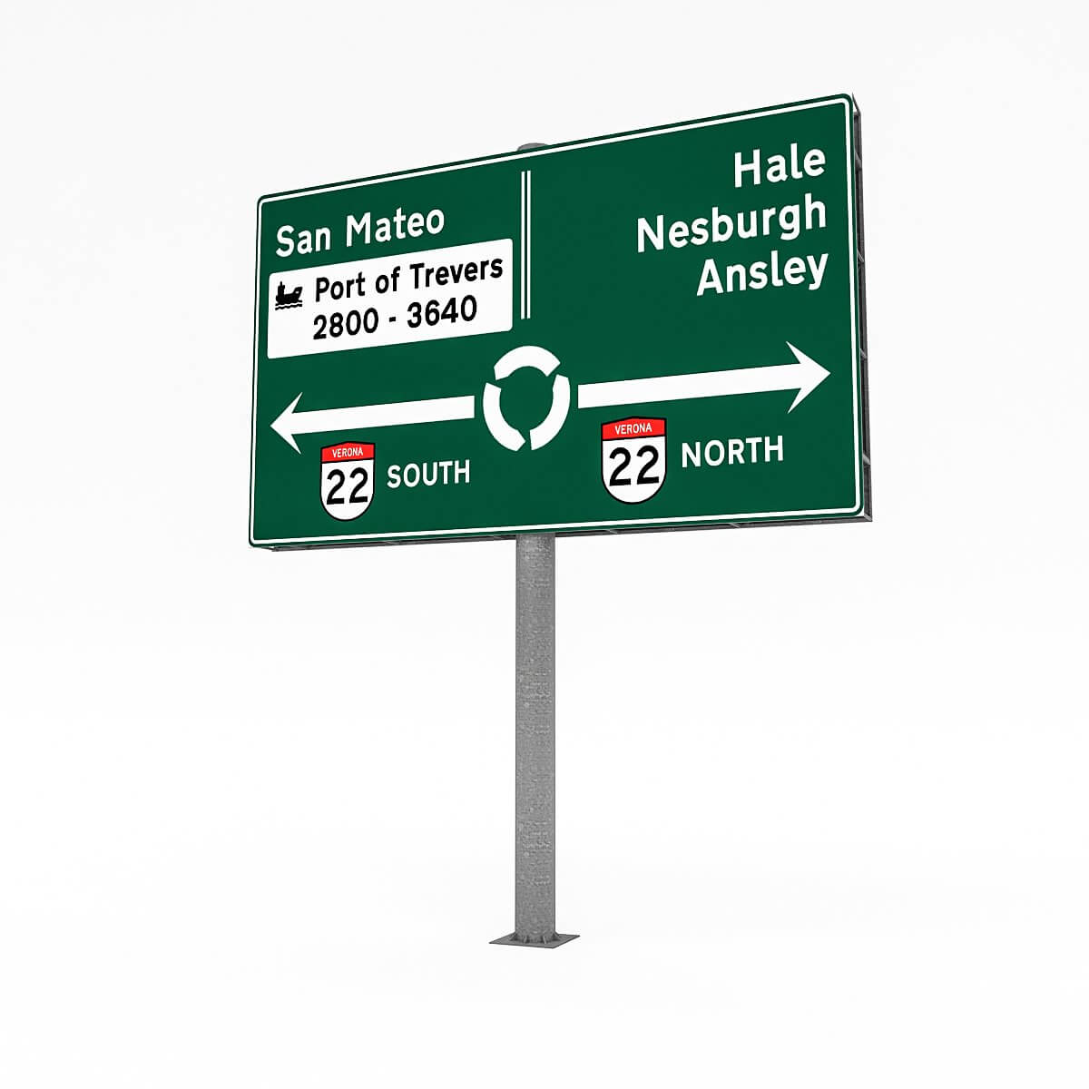 Traffic Sign 01 - 3D Model by nvere