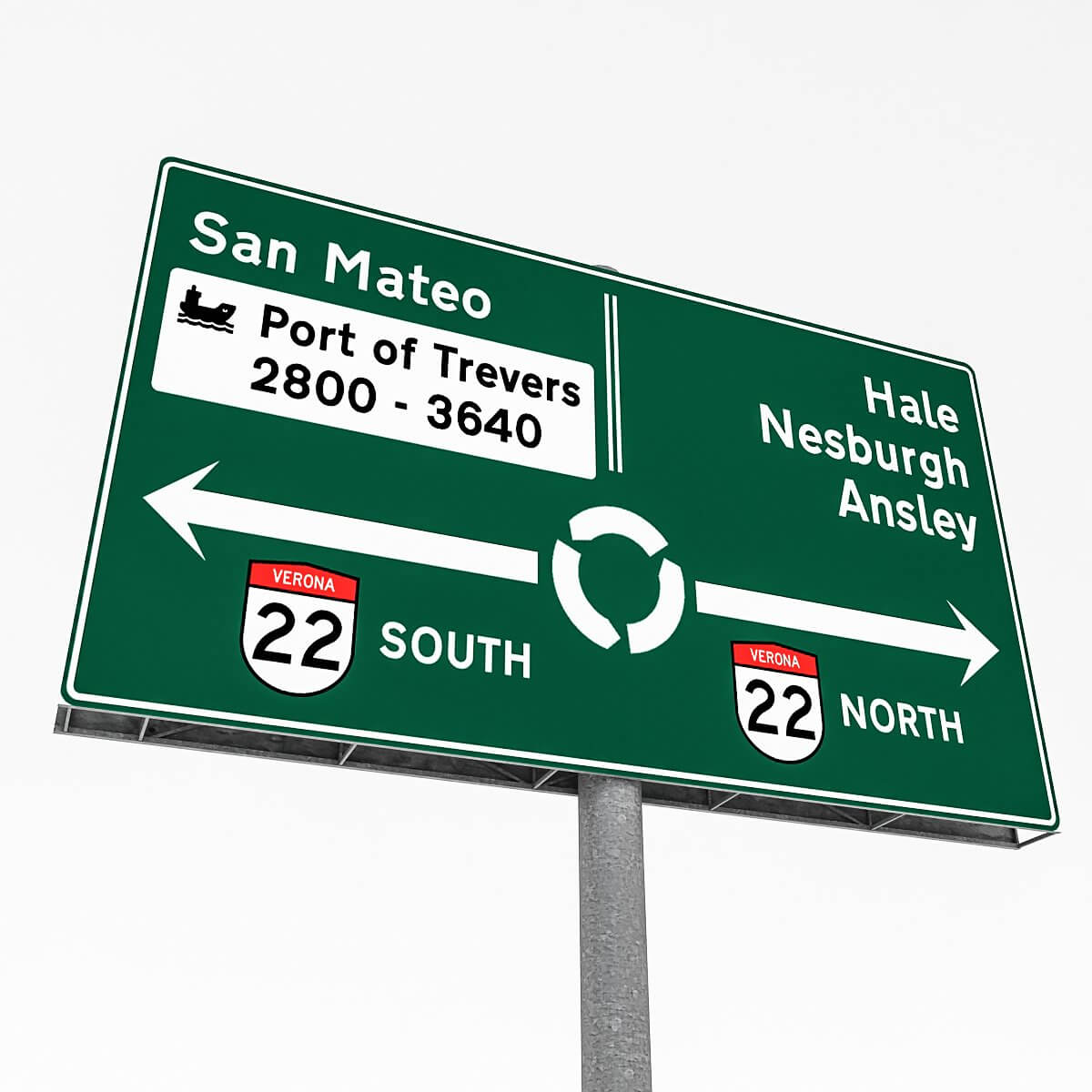 Traffic Sign 01 - 3D Model by nvere