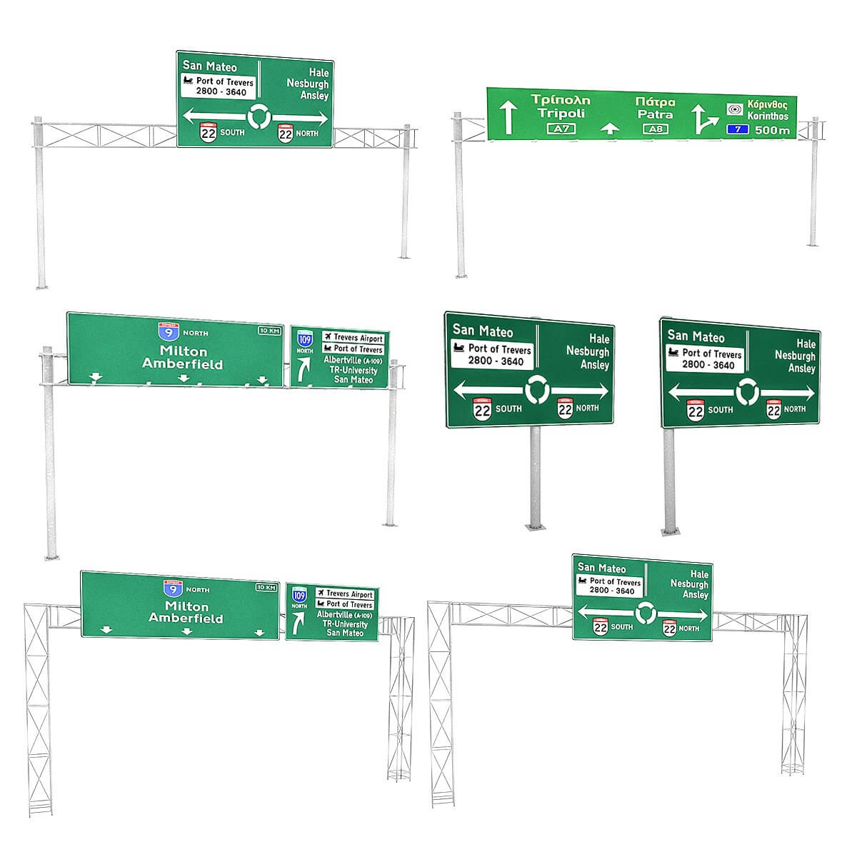 Traffic Signs - 3D Model by nvere