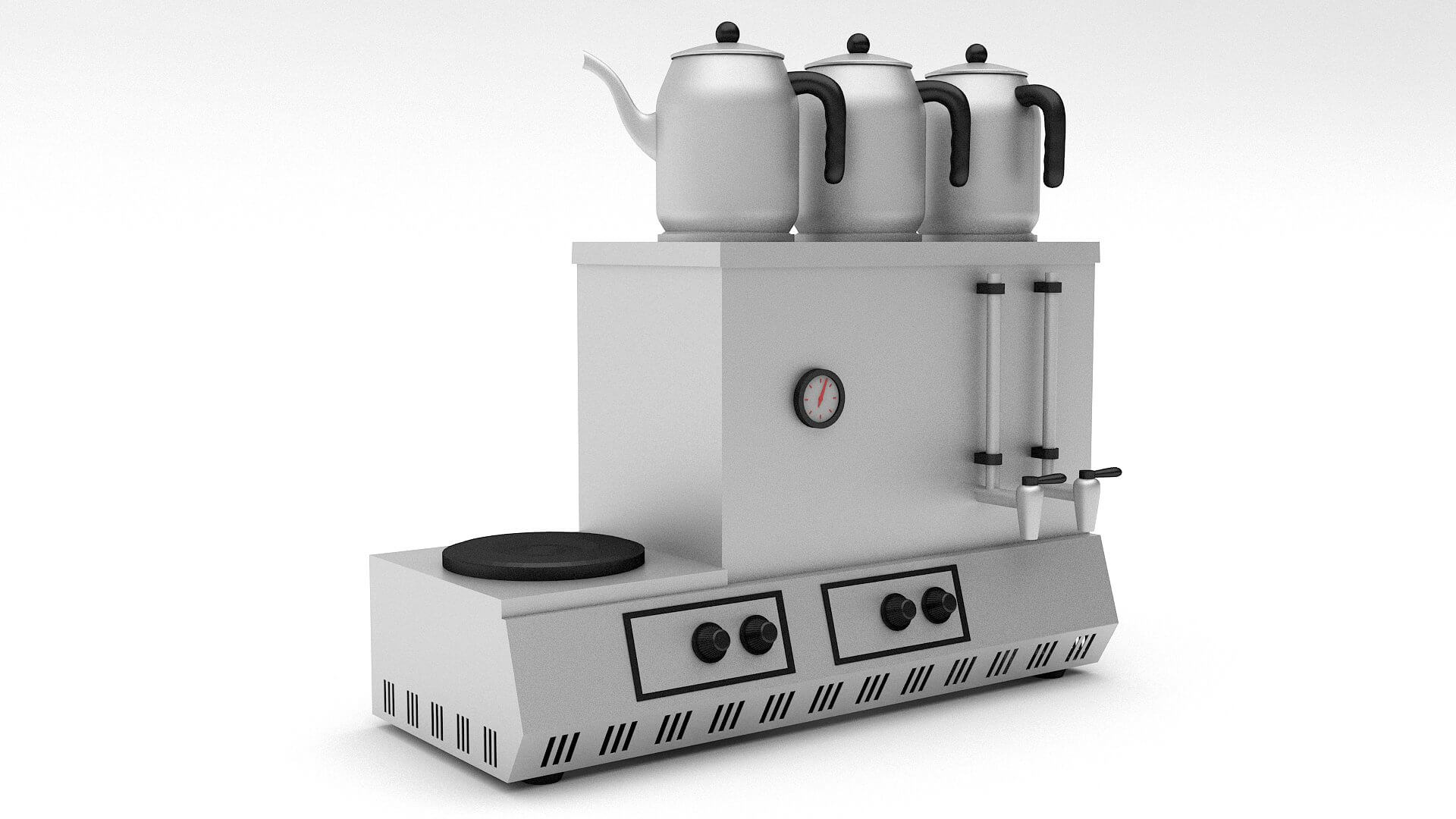 Turkish Tea Stove - 3D Model by nvere