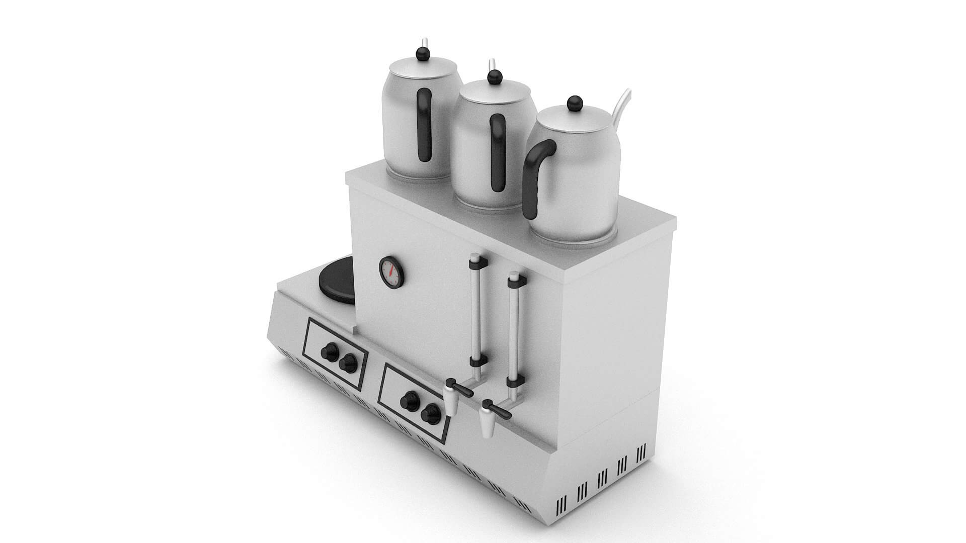 Turkish Tea Stove - 3D Model by nvere