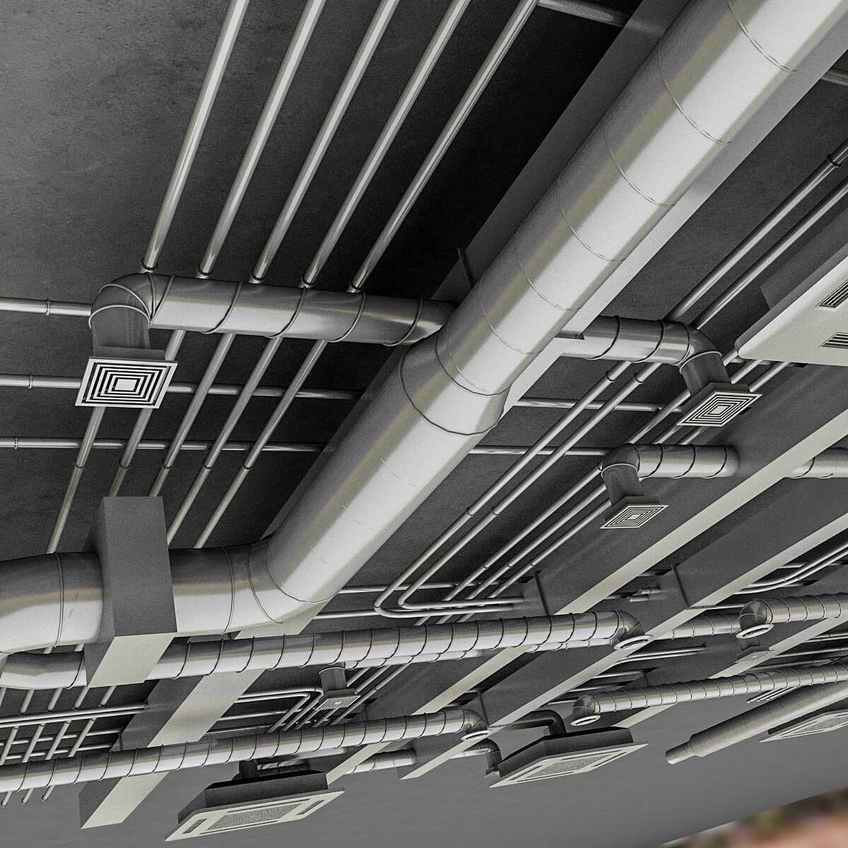 Ventilation System - 3D Model by nvere