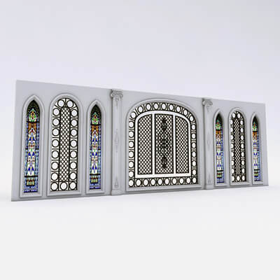 Arabic Wall Panel - 3D Model by nvere