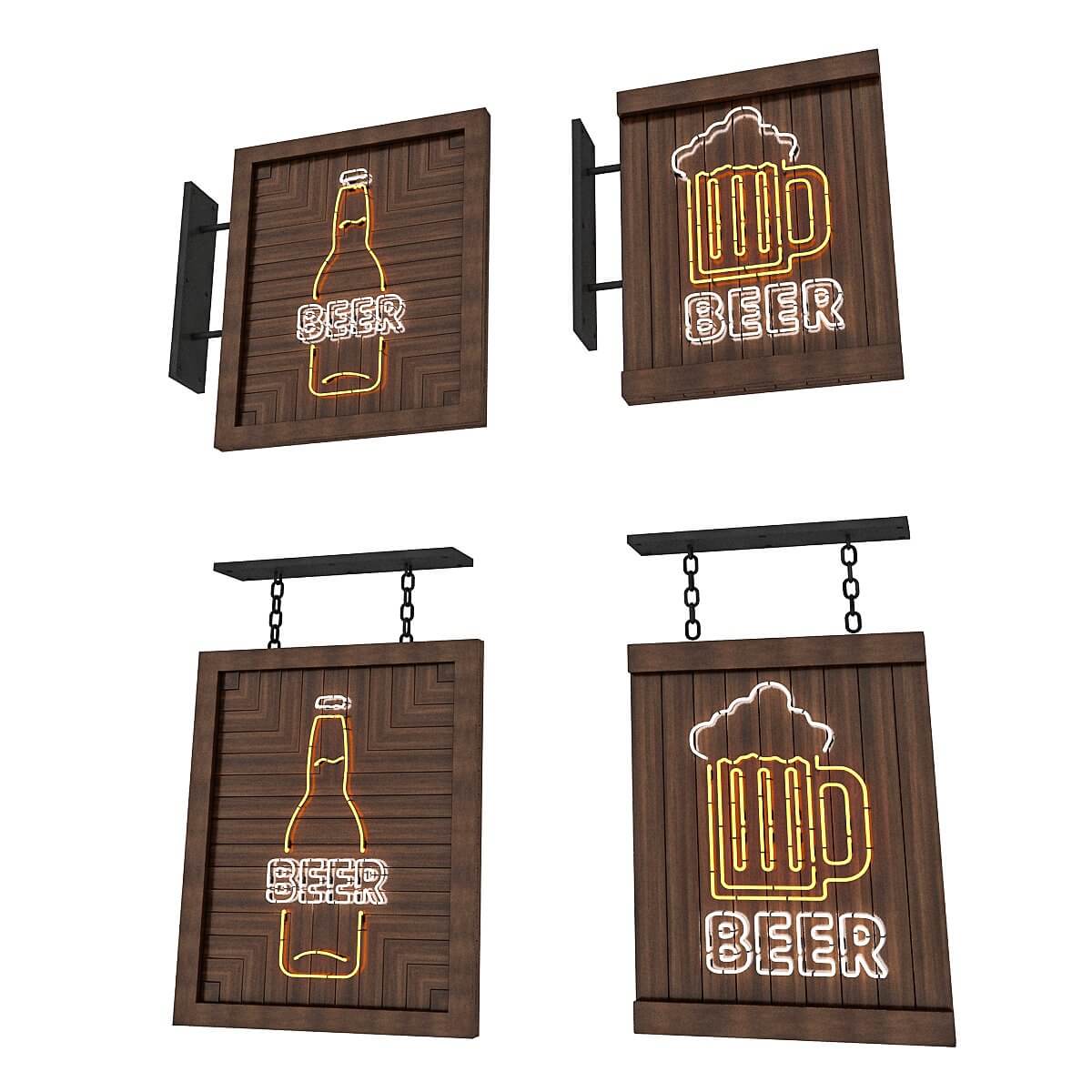 Beer Sign - 3D Model by nvere