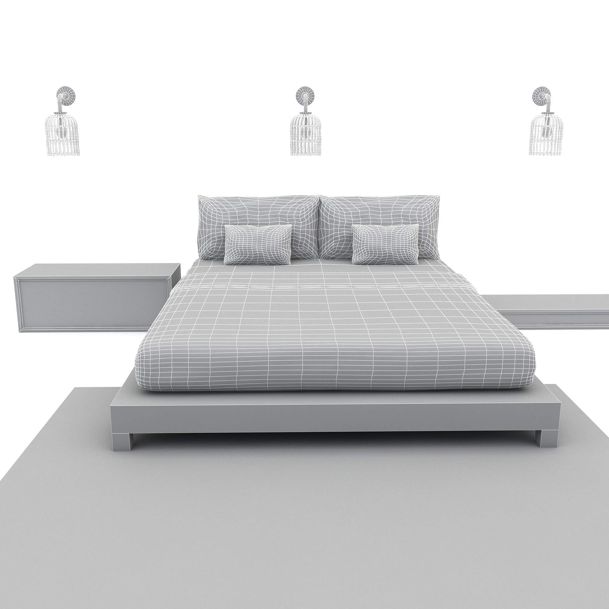 Bohemian Bed 02 - 3D Model by nvere