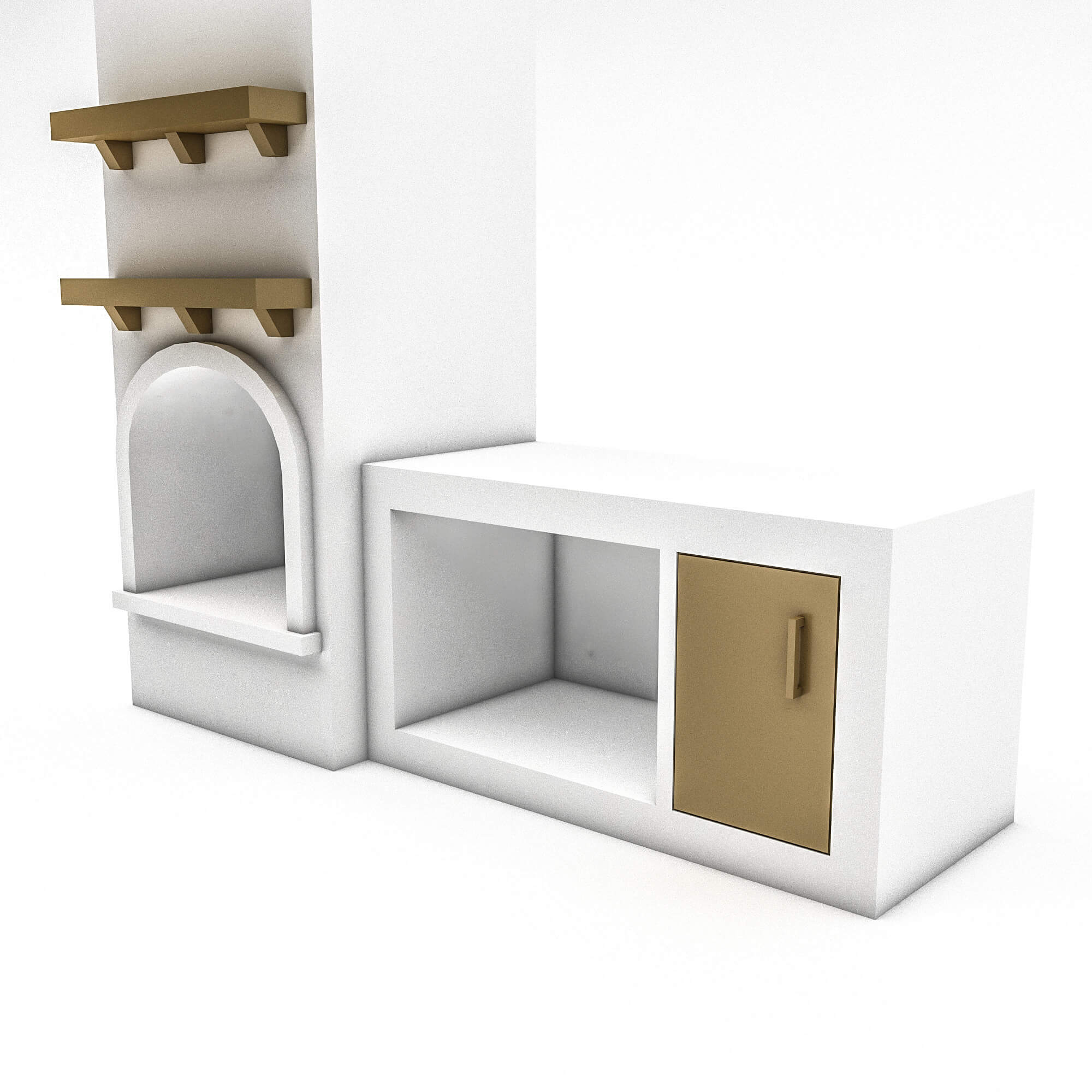 Bohemian Fireplace - 3D Model by nvere