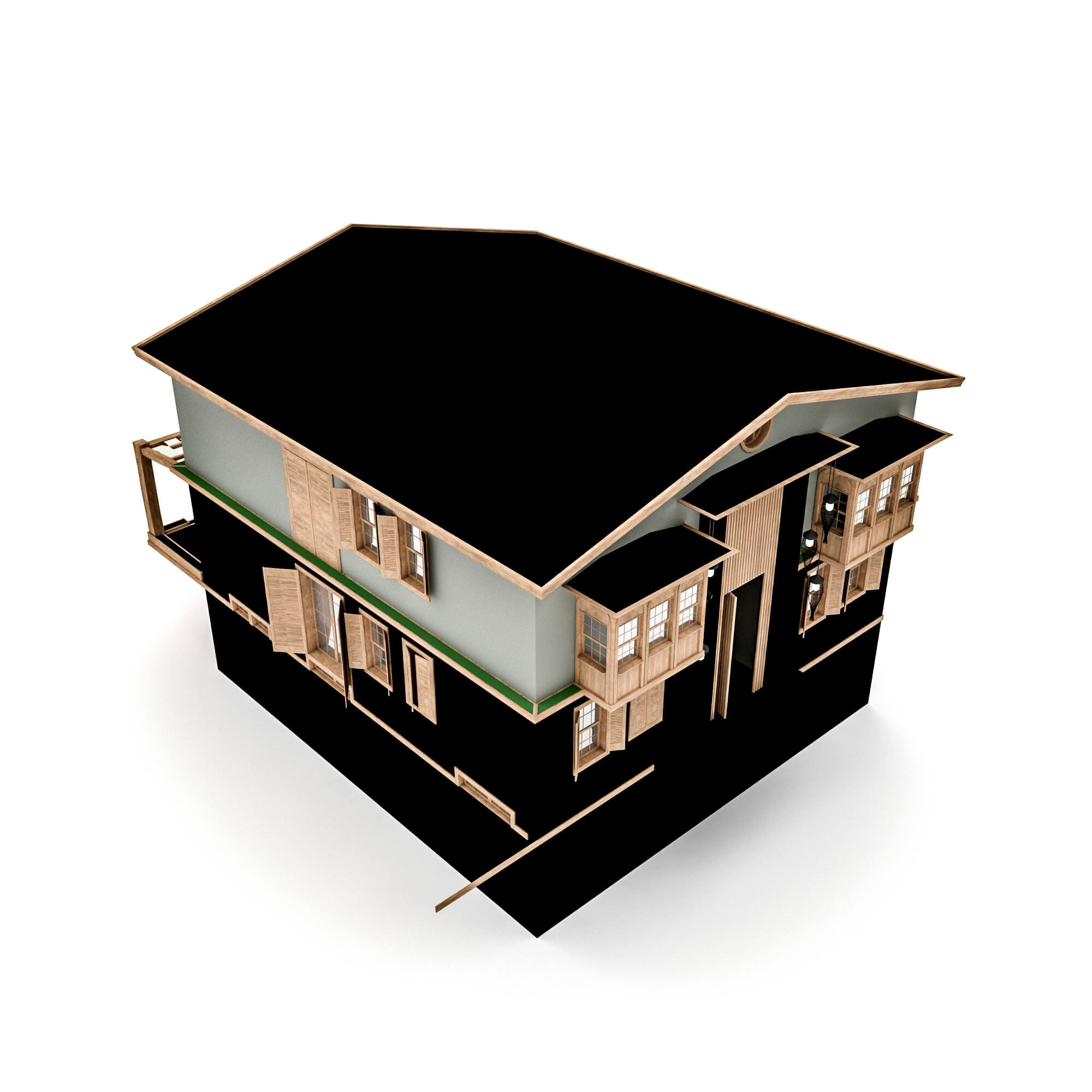 Bohemian Villa - 3D Model by nvere