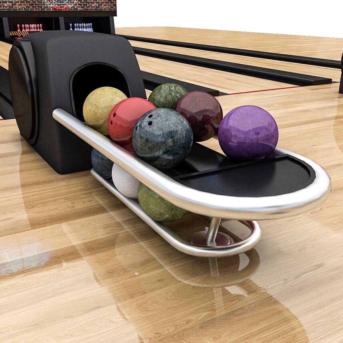Bowling Alley - 3D Model by nvere