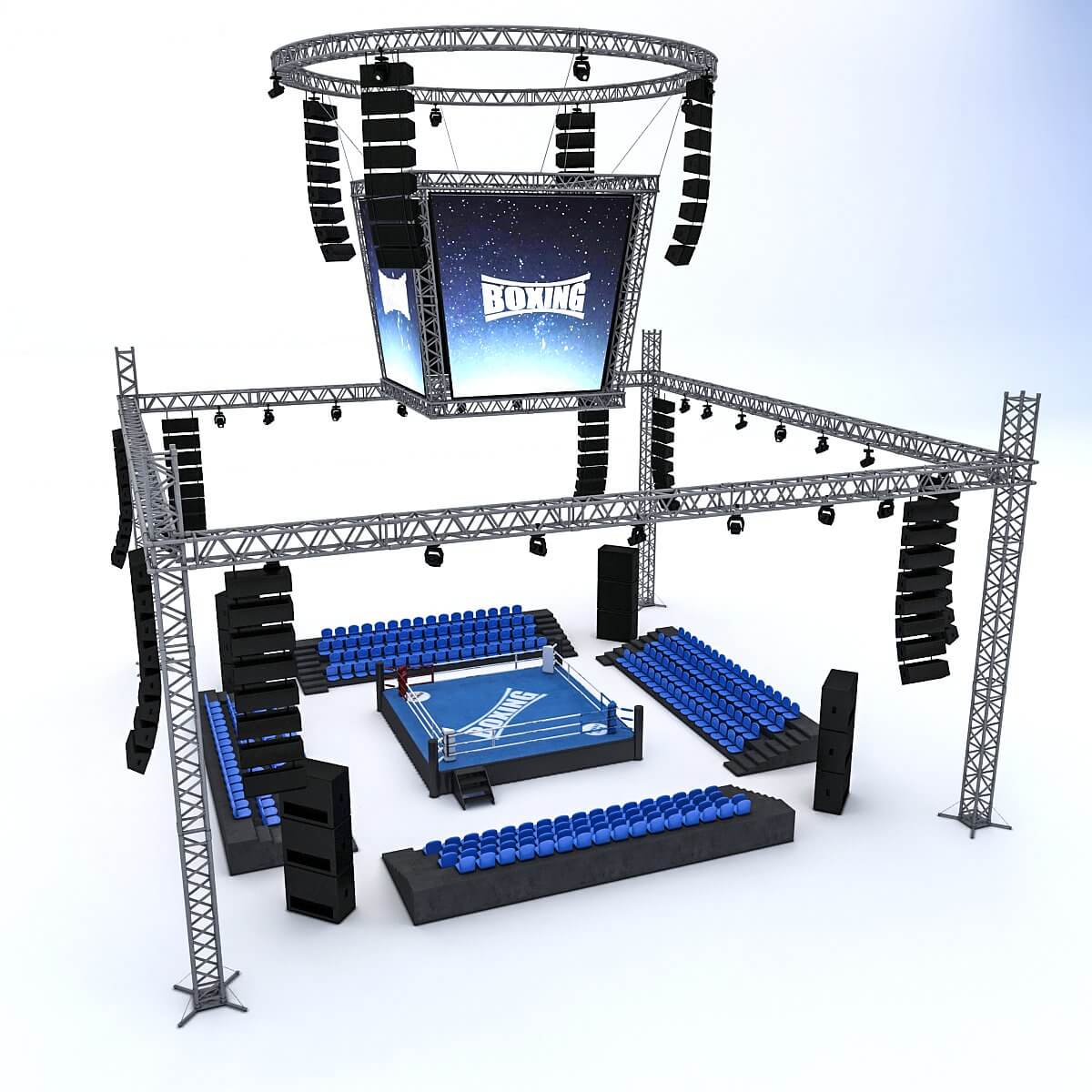 Boxing Arena - 3D Model by nvere