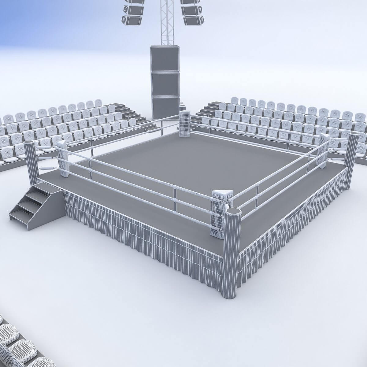 Boxing Arena - 3D Model by nvere