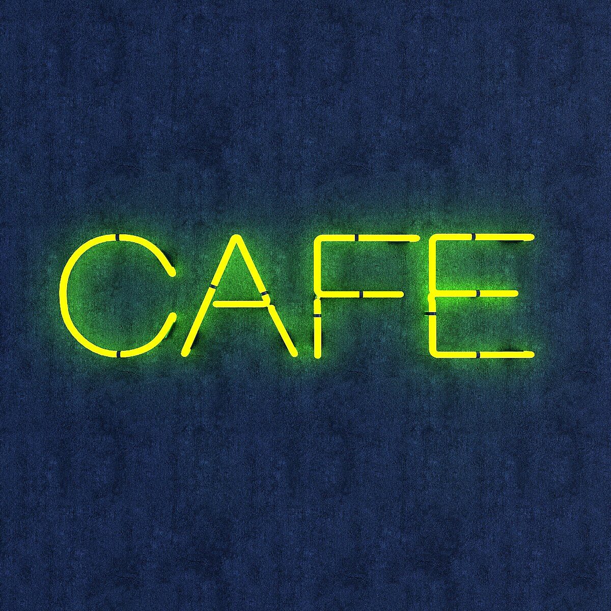 Cafe Neon Sign - 3D Model by nvere