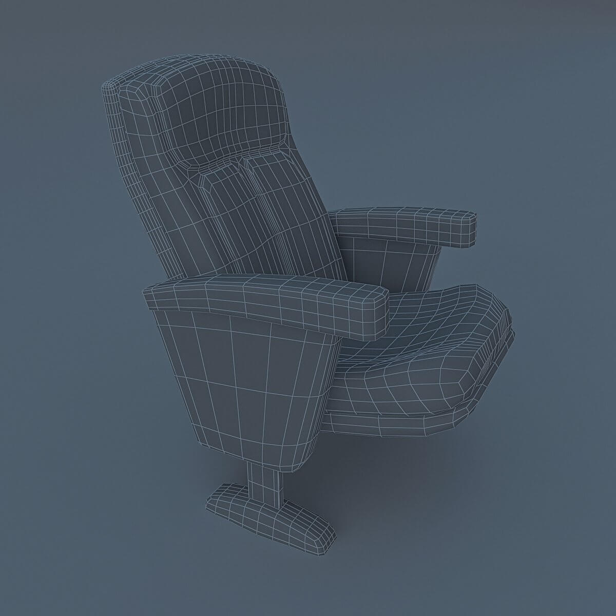 Cinema & Theater Chair - 3D Model by nvere