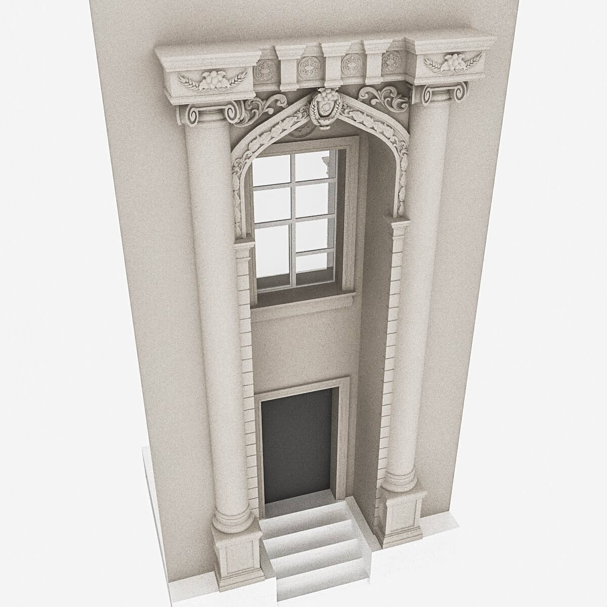 Classic Building Door System - 3D Model by nvere