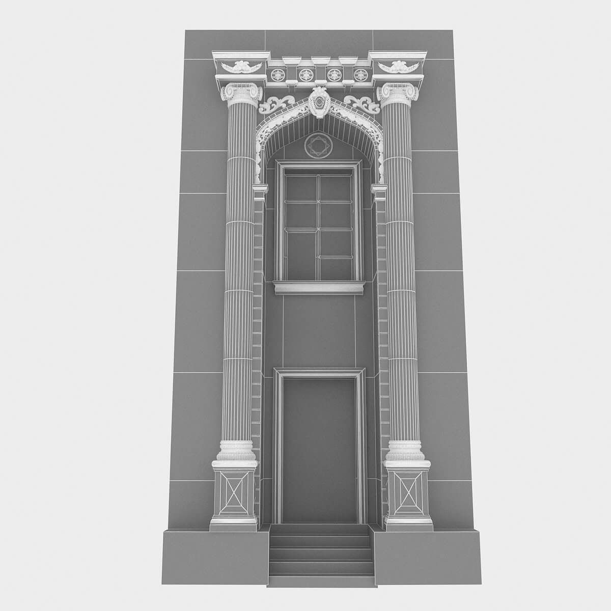 Classic Building Door System - 3D Model by nvere