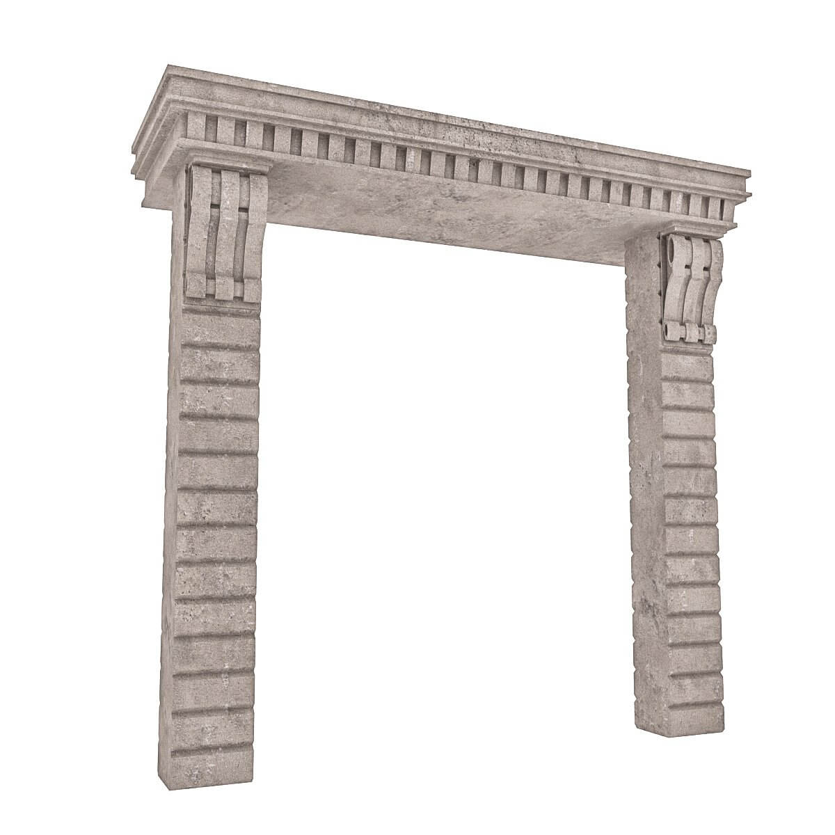 Classic Building Entrance 2 - 3D Model by nvere