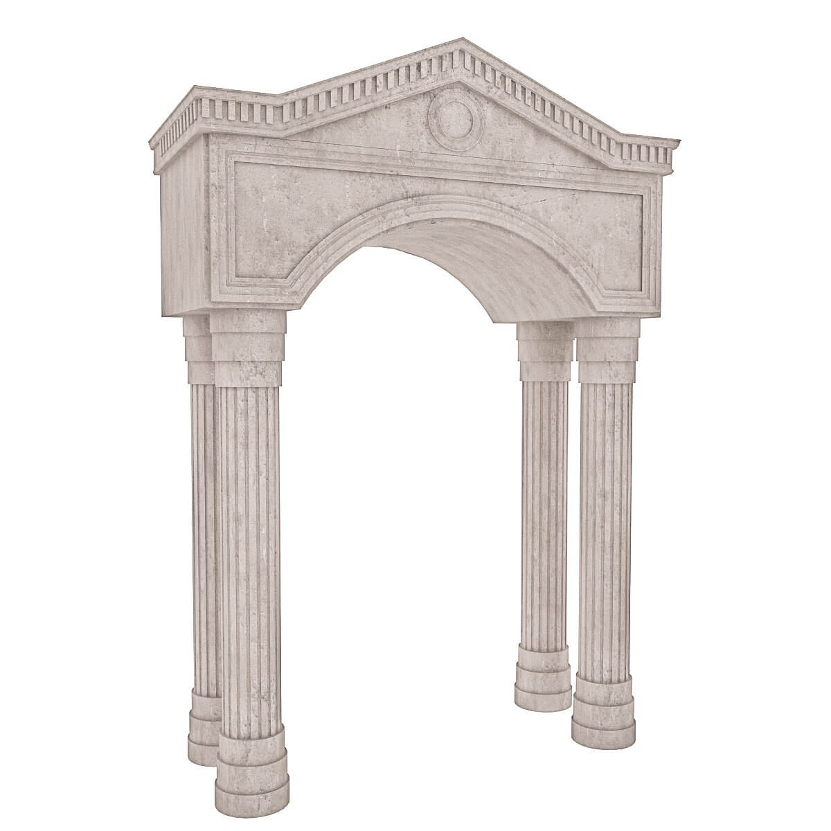 Classic Building Entrance 3 - 3D Model by nvere