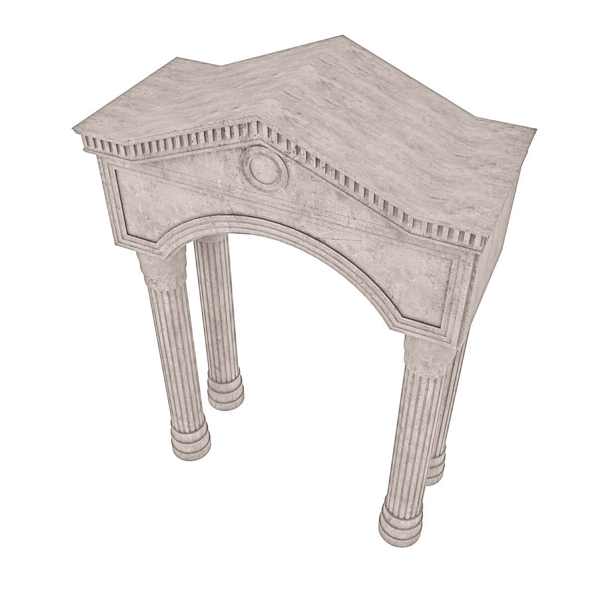 Classic Building Entrance 3 - 3D Model by nvere