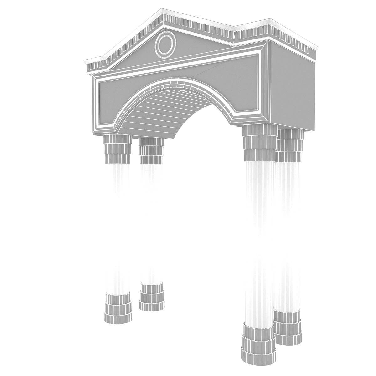 Classic Building Entrance 3 - 3D Model by nvere