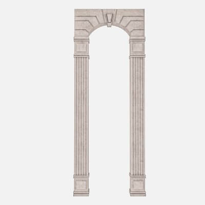 Classic Building Entrance 7 - 3D Model by nvere
