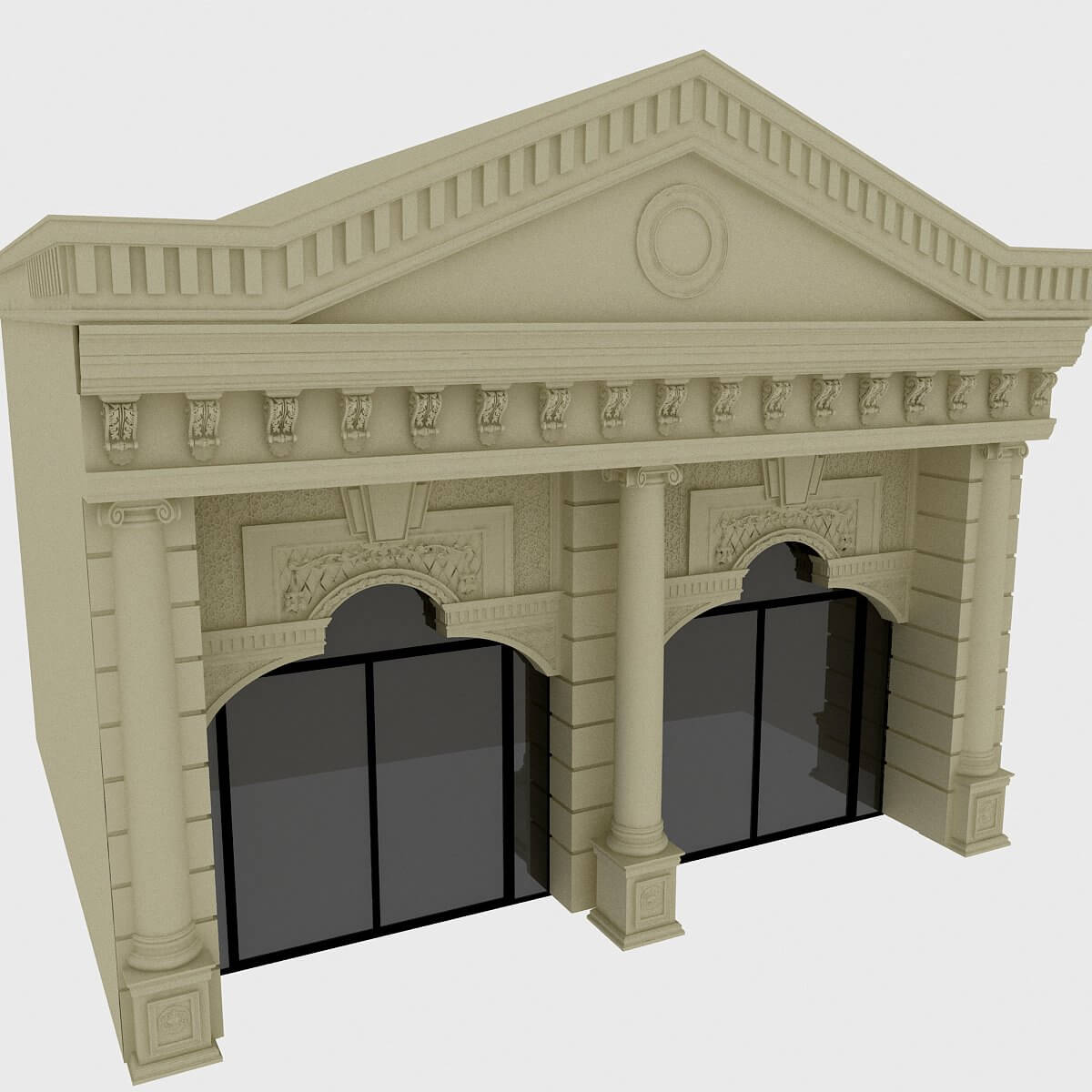 Classic Building - 3D Model by nvere