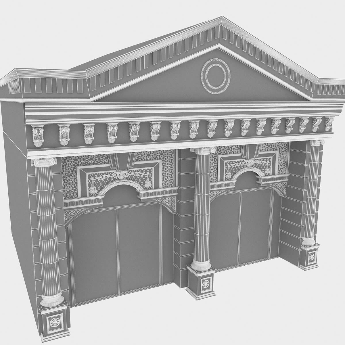 Classic Building - 3D Model by nvere