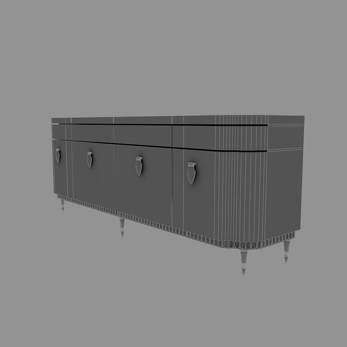 Classic Cabinet 01 - 3D Model by nvere
