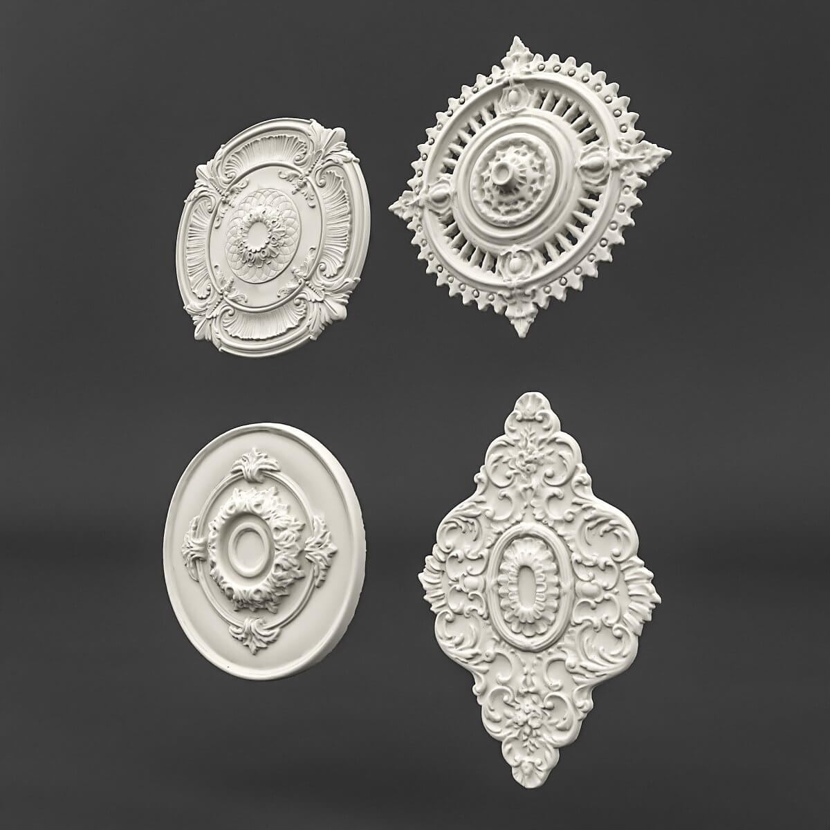 Classic Ceiling Pattern 02 - 3D Model by nvere