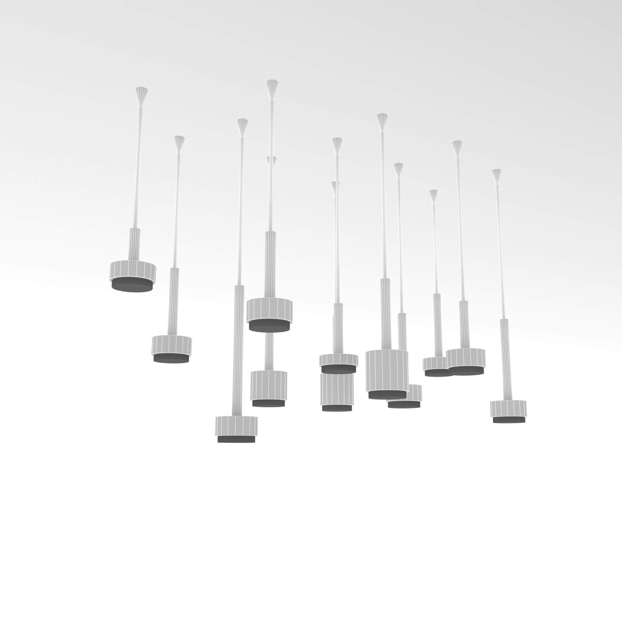 Classic Gold Ceiling Lighting - 3D Model by nvere