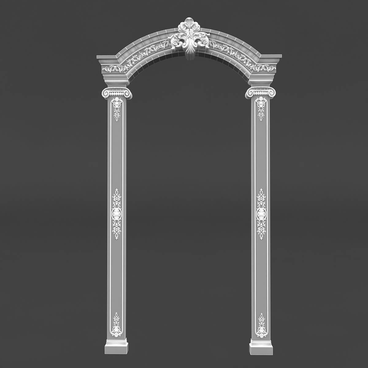 Classic Patterned Door 02 - 3D Model by nvere