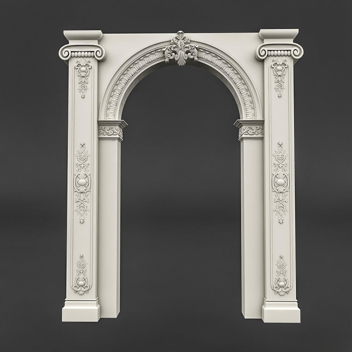 Classic Patterned Door 04 - 3D Model by nvere