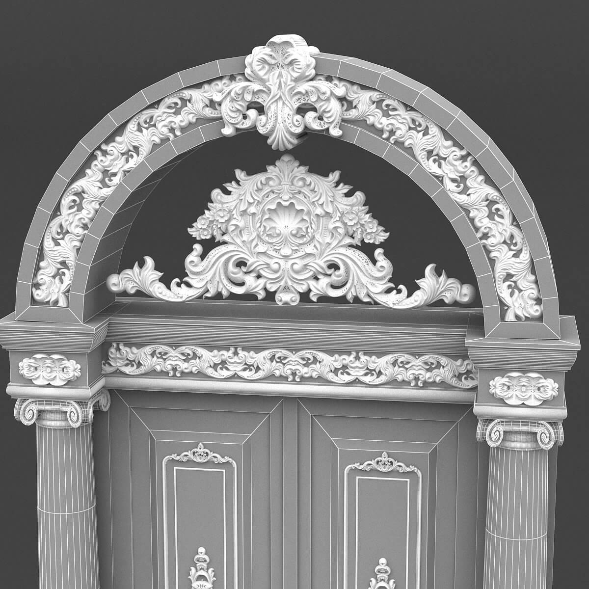 Classic Patterned Door 06 - 3D Model by nvere