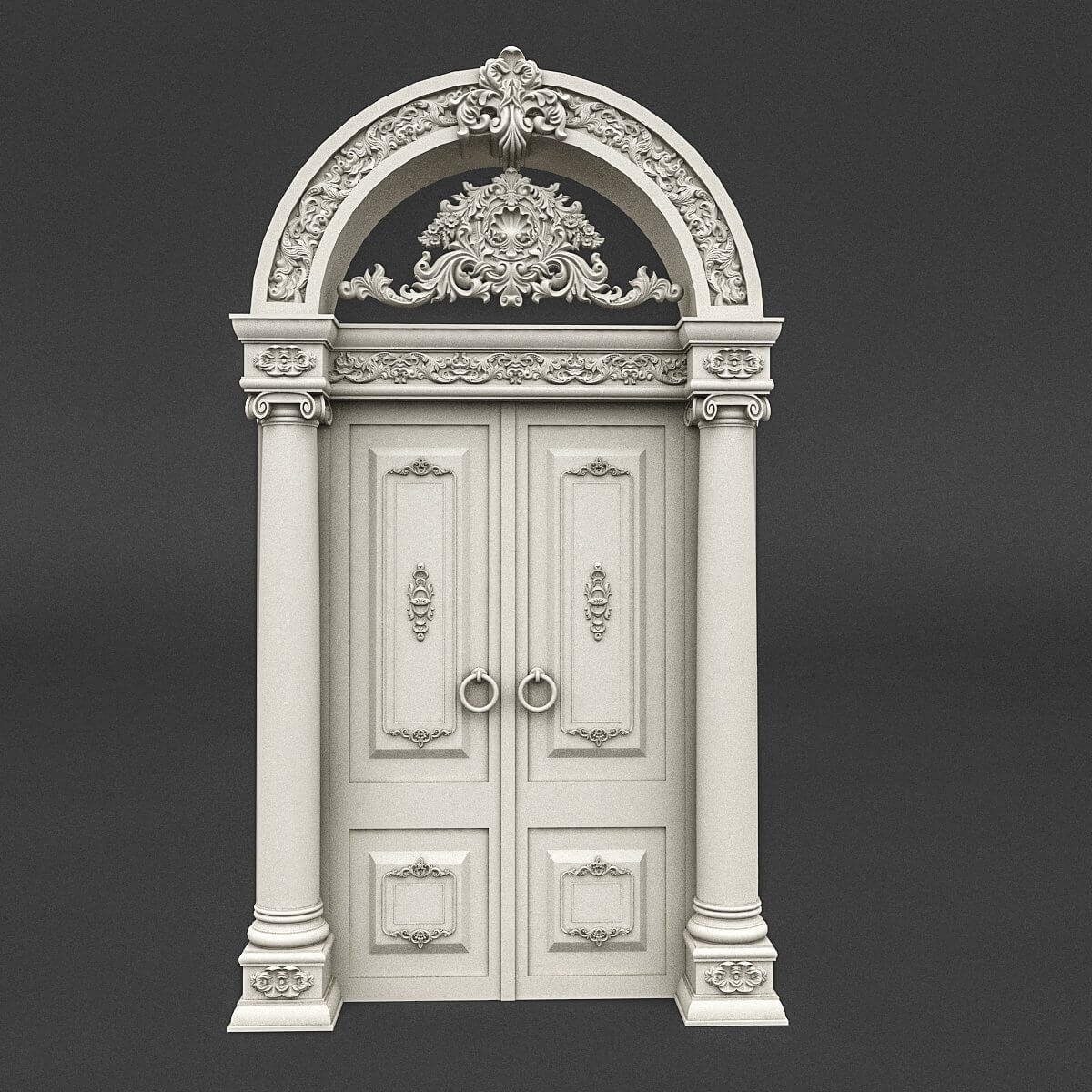 Classic Patterned Door 06 - 3D Model by nvere