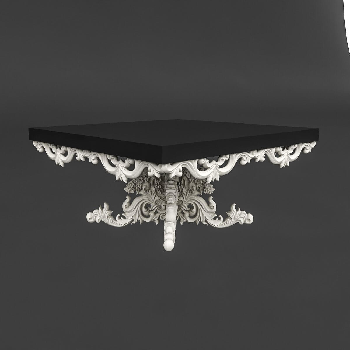 Classic Patterned Table 03 - 3D Model by nvere