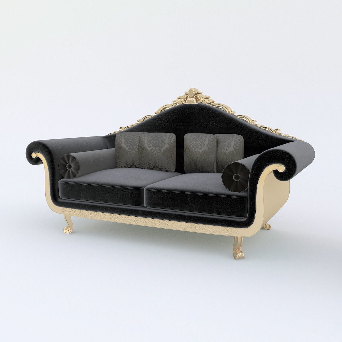 Classic Sofa Set - 3D Model by nvere