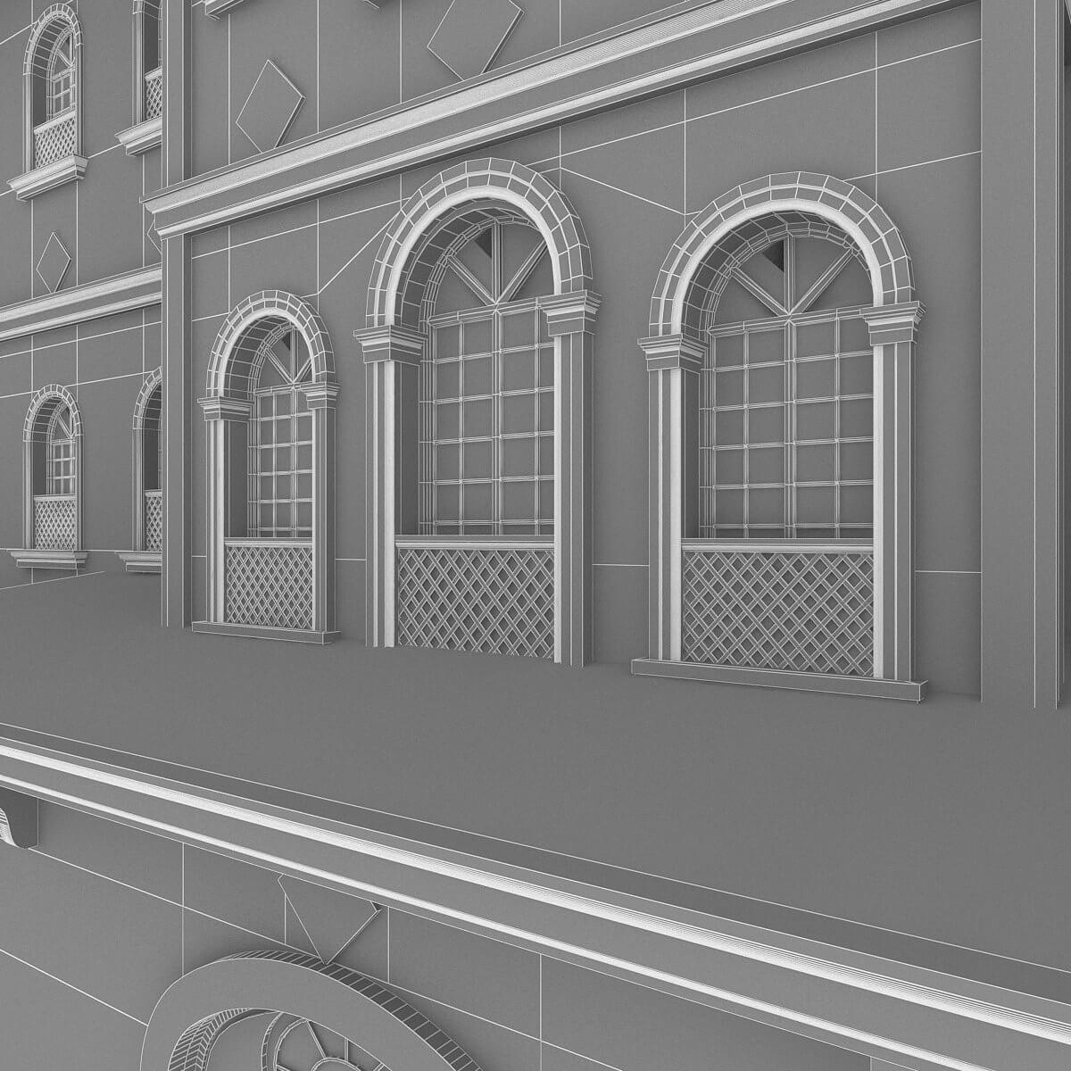 Classic Wood Hotel - 3D Model by nvere