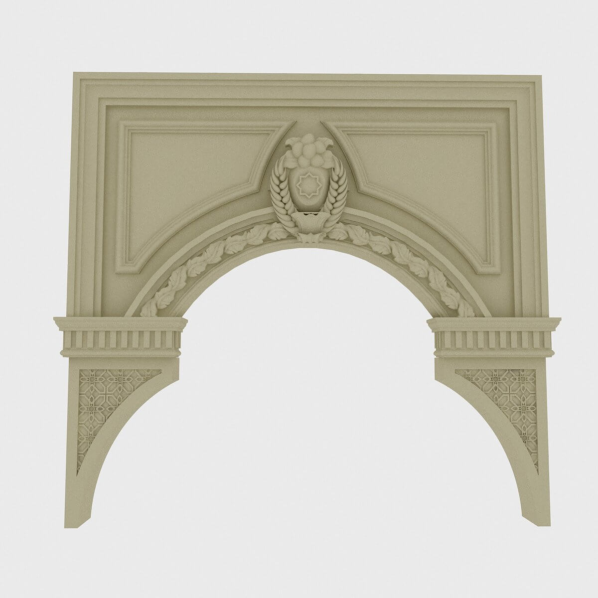 Classical Door Arch - 3D Model by nvere