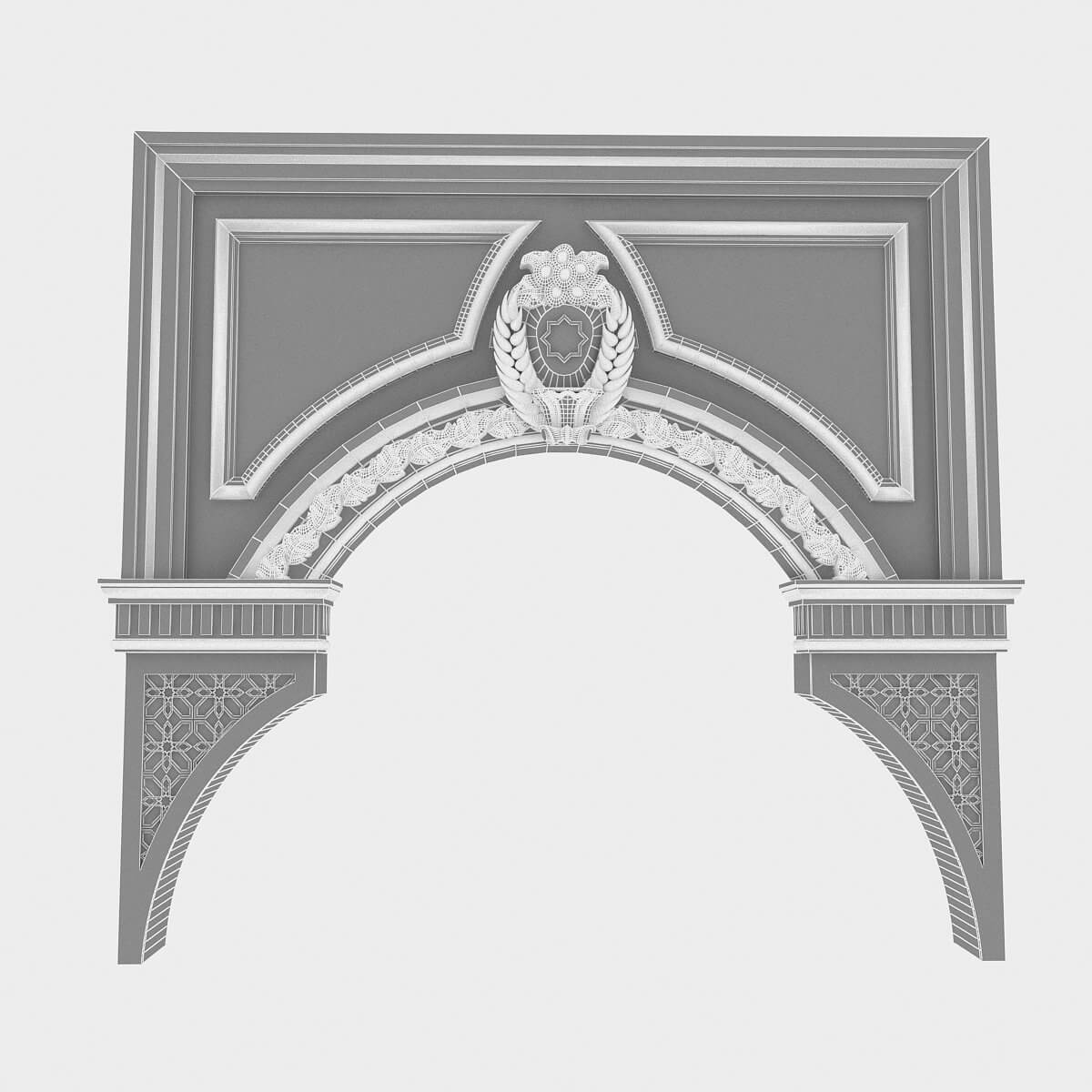 Classical Door Arch - 3D Model by nvere