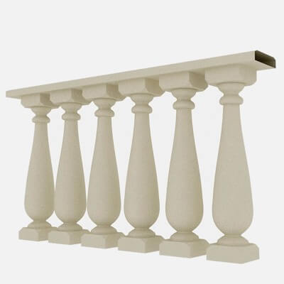 Classical Railing - 3D Model by nvere