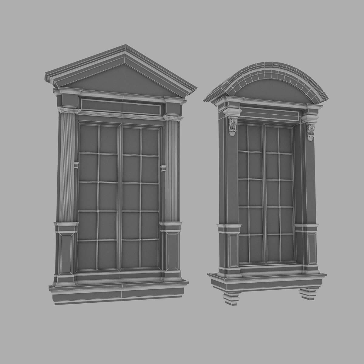 Classical Windows 2 - 3D Model by nvere