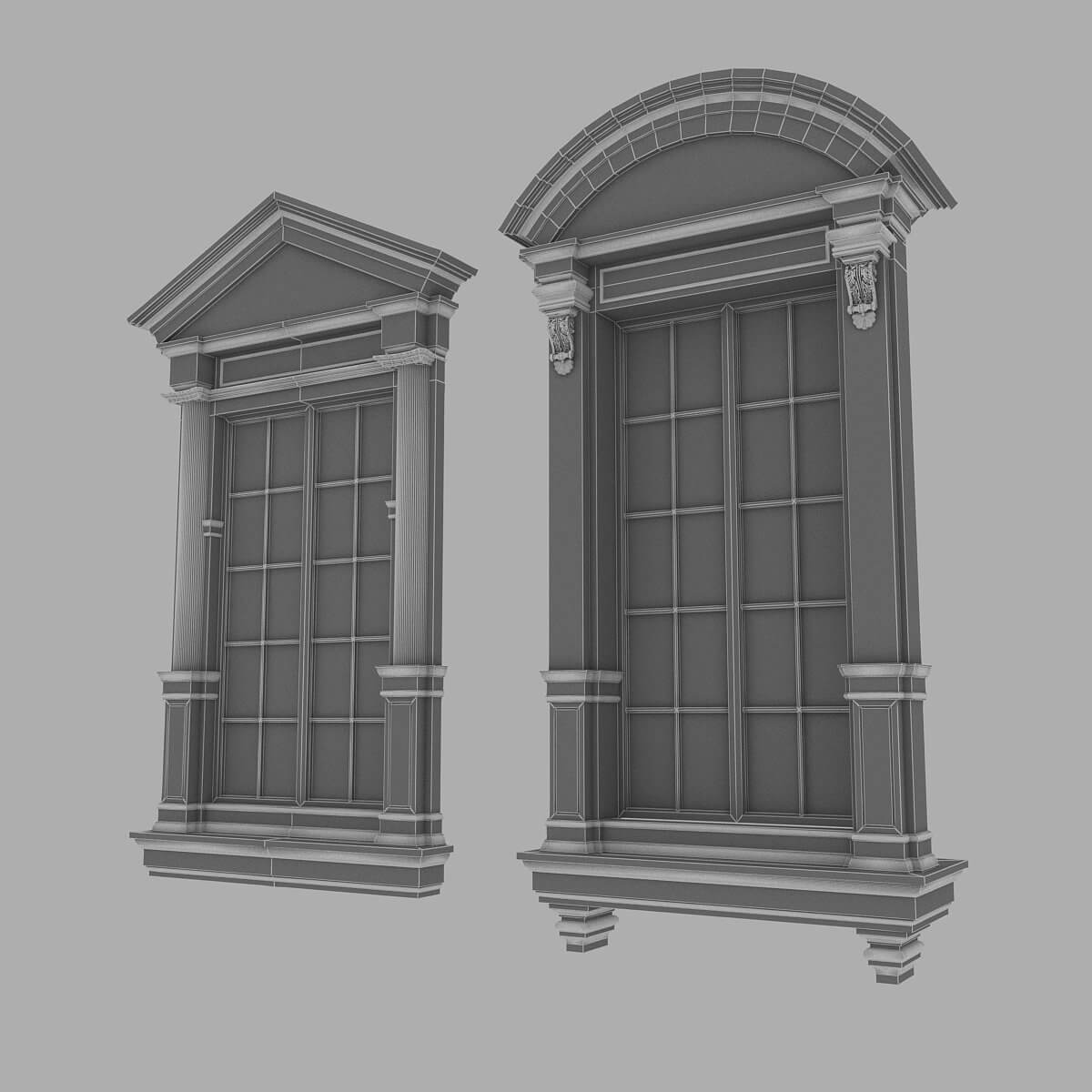 Classical Windows 2 - 3D Model by nvere